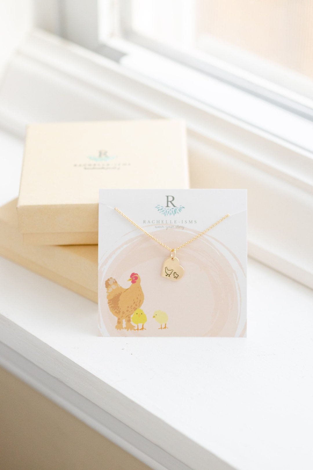 Gold Chicken Jewelry for Chicken Lover Gift Ideas for Mom Necklace ...