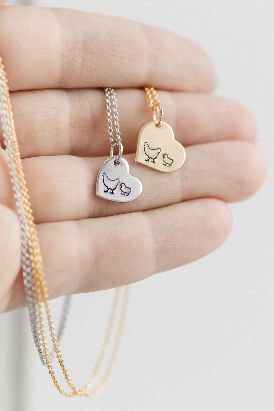 Silver Chicken Jewelry for Chicken Lover Gift Ideas for Mom Necklace ...