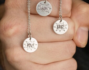 Comic Book Necklace - Etsy