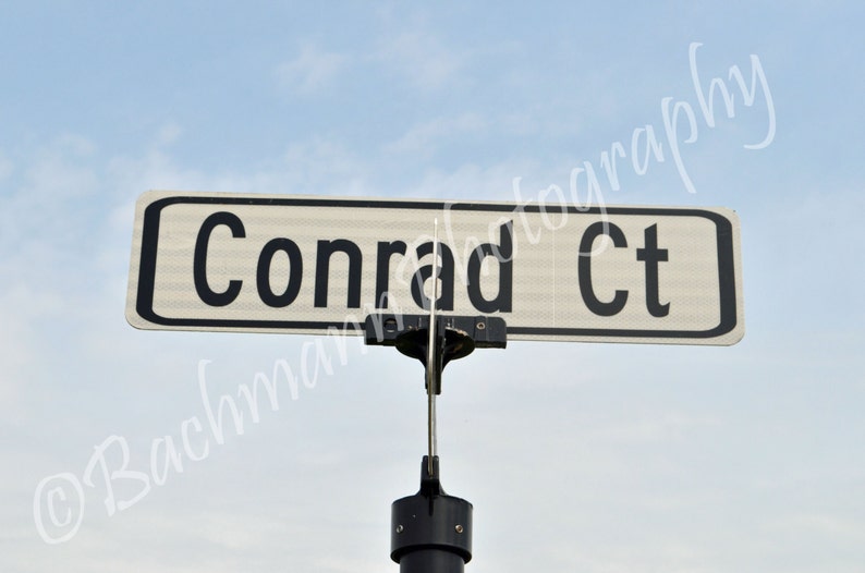 Conrad Street Sign - Etsy