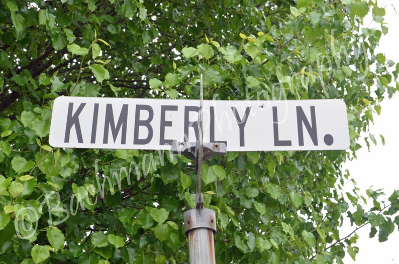 Kimberly Street Sign - Etsy