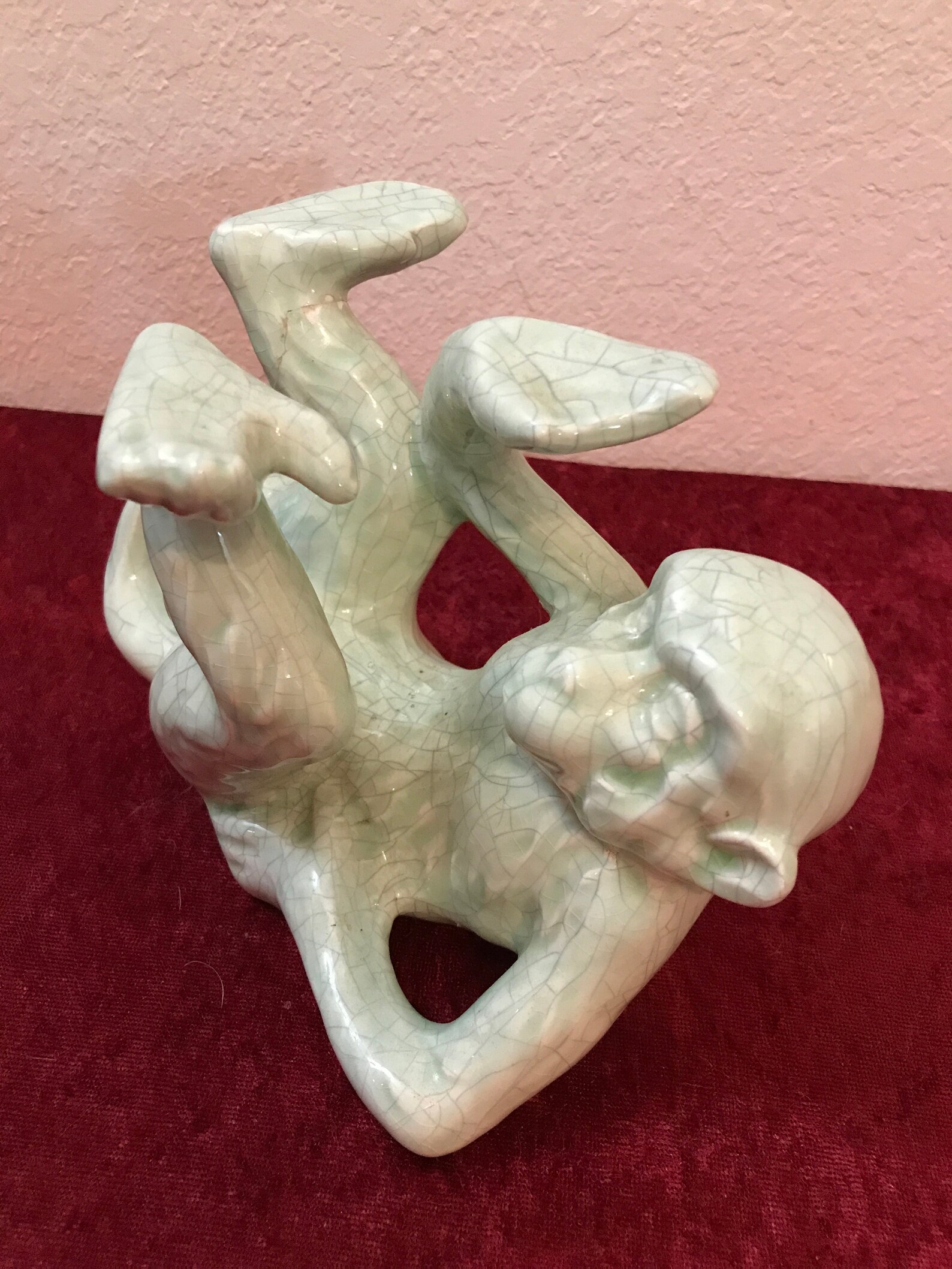 Reclined Monkey Ceramic Statue - Etsy