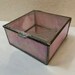 Pink Stained Glass Display Box Jewelry Holder Vanity Decor Piece - Etsy
