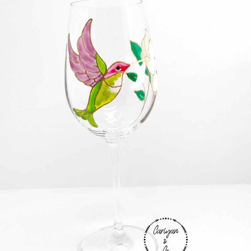 Painted Stem Glasses - Etsy