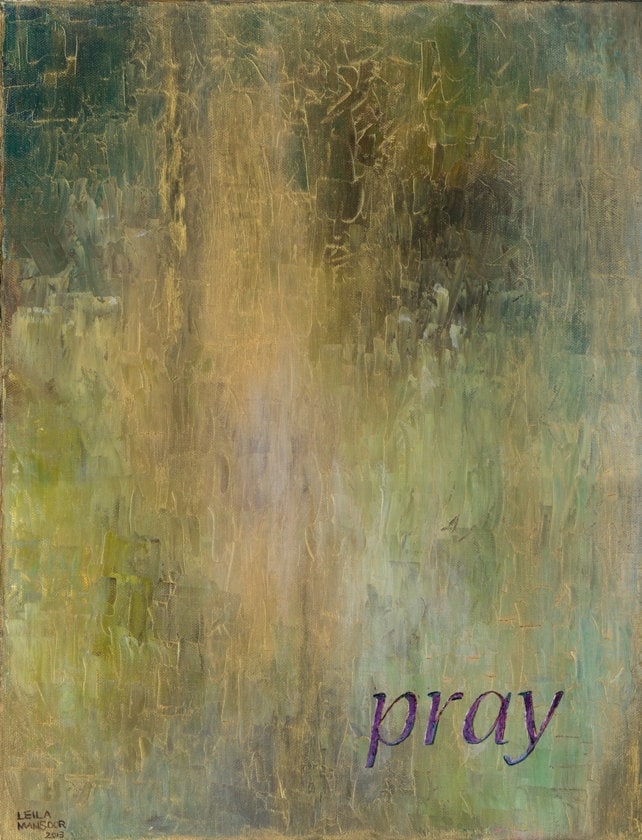 Original Oil Painting Pray Spiritual Inspirational - Etsy