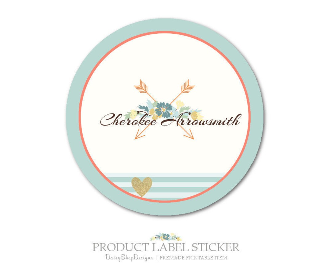 Premade Product Label Sticker Sticker for Small Crafty - Etsy