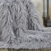 Shaggy Faux Fur Throw Blanket – Long Hair, Minky Cuddle Back - Etsy