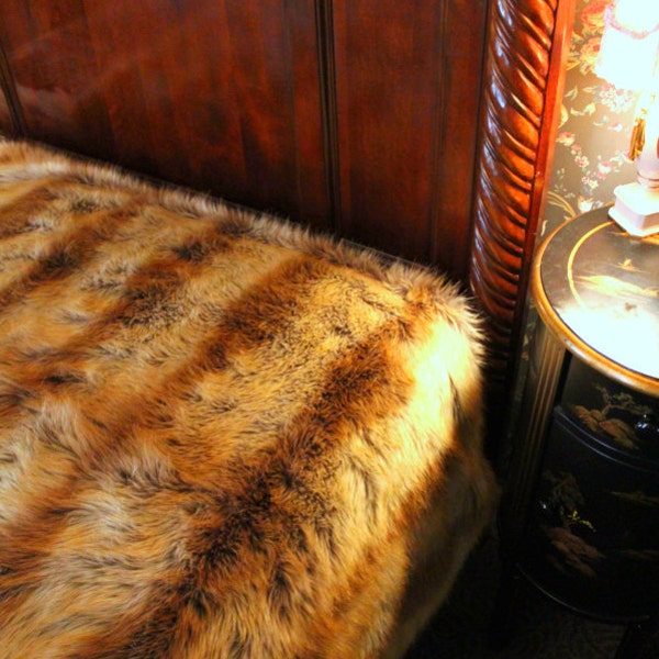 Faux Fur Bedspread - Etsy