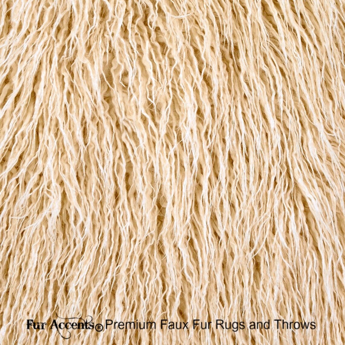 Luxurious Long Hair Llama - Mongolian Sheep Shaggy Faux Fur Throw ...