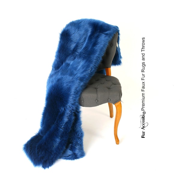 Royal Blue Throw Blanket - Etsy