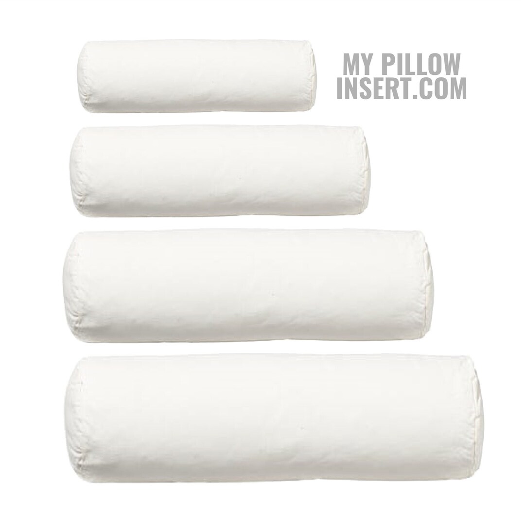 Soft, Plush, BOLSTER Polyester Fiber Filled, 6" and 8" Diameter BOLSTER ...