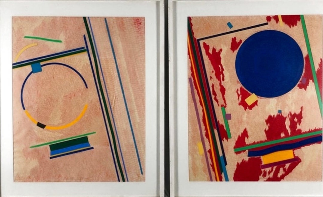 Stephen Antonakos Artist Proof Collage. AP2 or AP3, Hand Signed, Dated ...