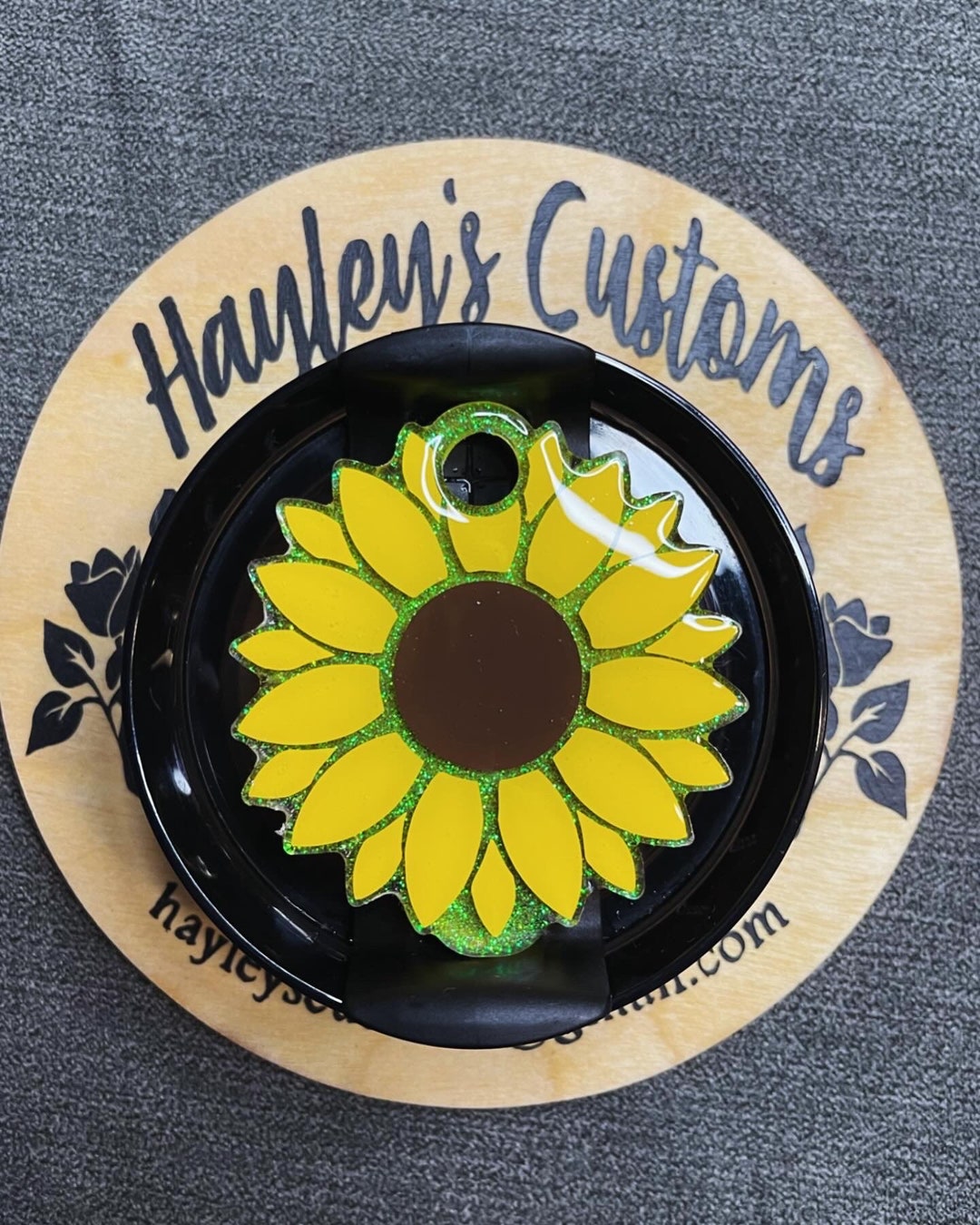 Flower Stanley Topper, Stanley Name Plate, Sunflower Tumbler Topper ...