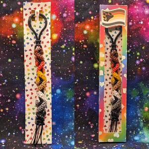 Handmade Rainbow DNA Plastic Lanyard Keychains - Etsy