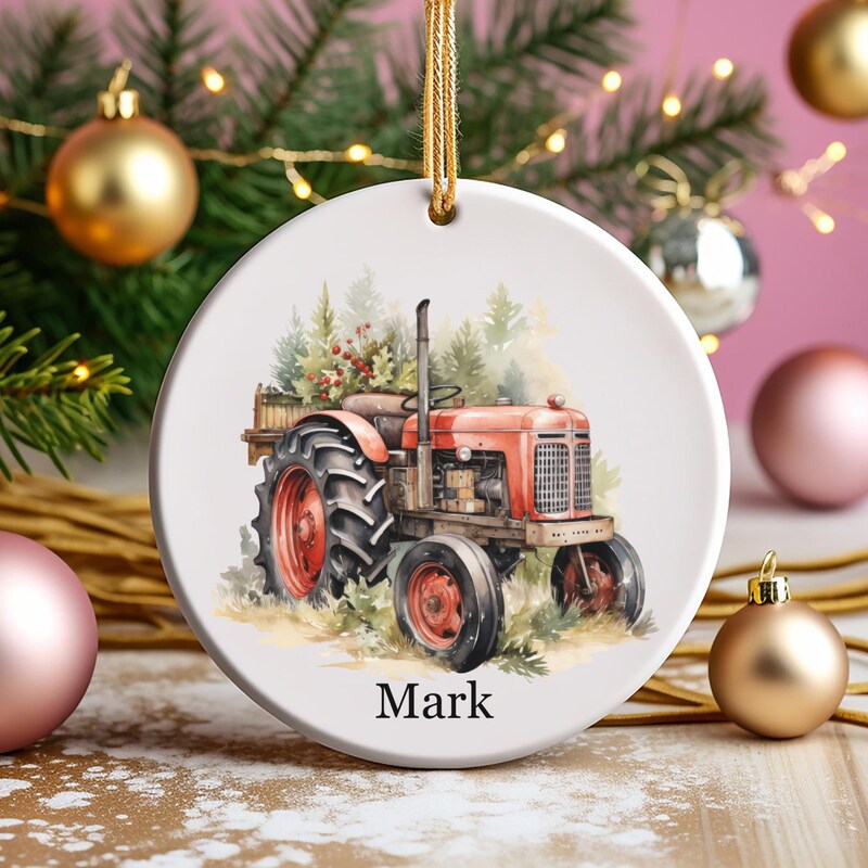 Tractor Ornament - Etsy