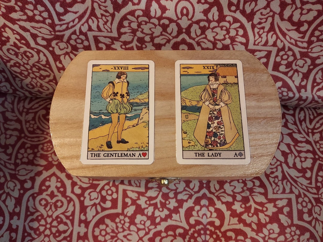 Lenormand Wedding Box Romantic Gift Box Lady Gentleman and Ring - Etsy UK