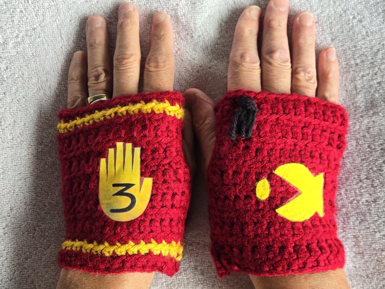 GRAVITY FALLS - Fingerless Gloves – Grunkle Stan and Ford Inspired ...