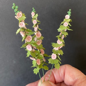 Hollyhock - Miniature 1:12 Scale - Etsy