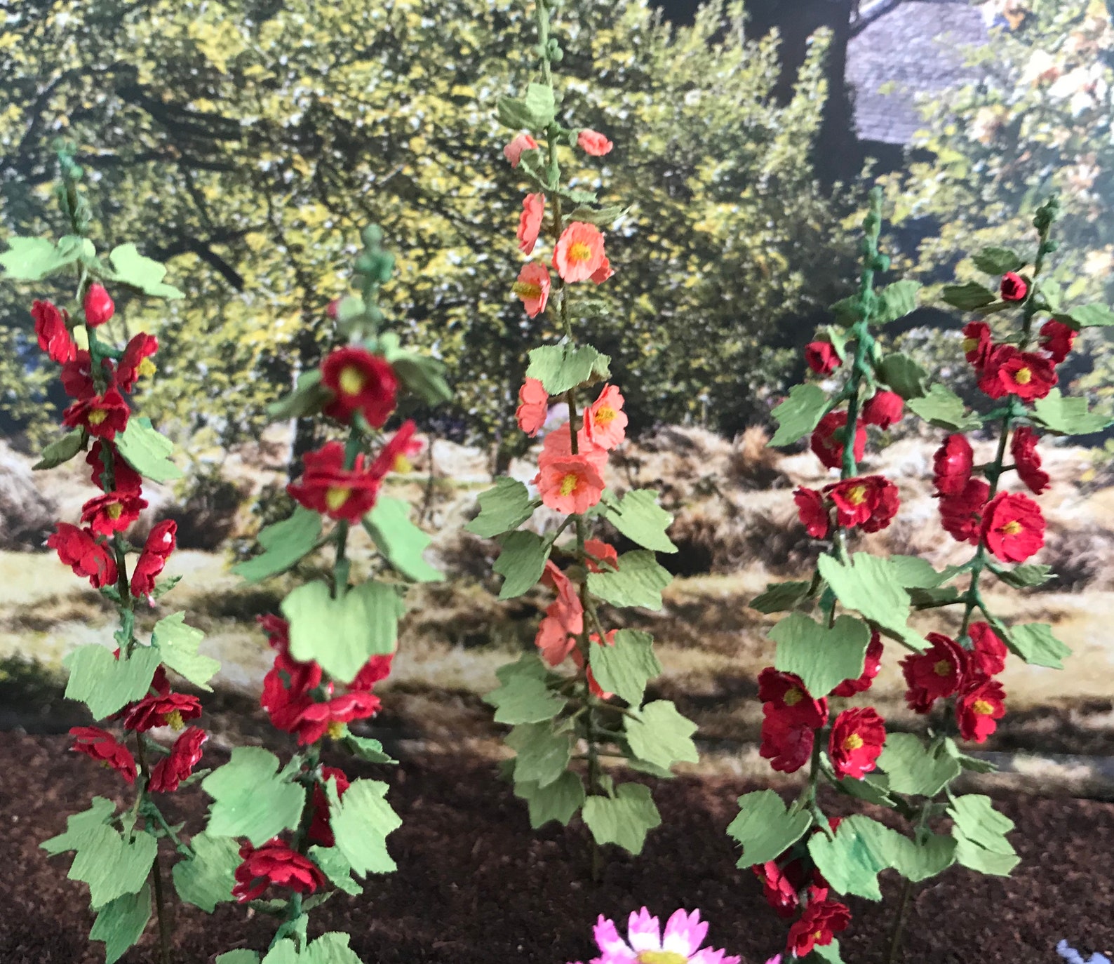 Hollyhock Miniature 1:12 Scale - Etsy