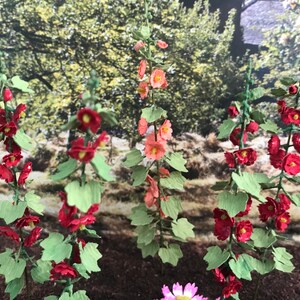 Hollyhock - Miniature 1:12 Scale - Etsy