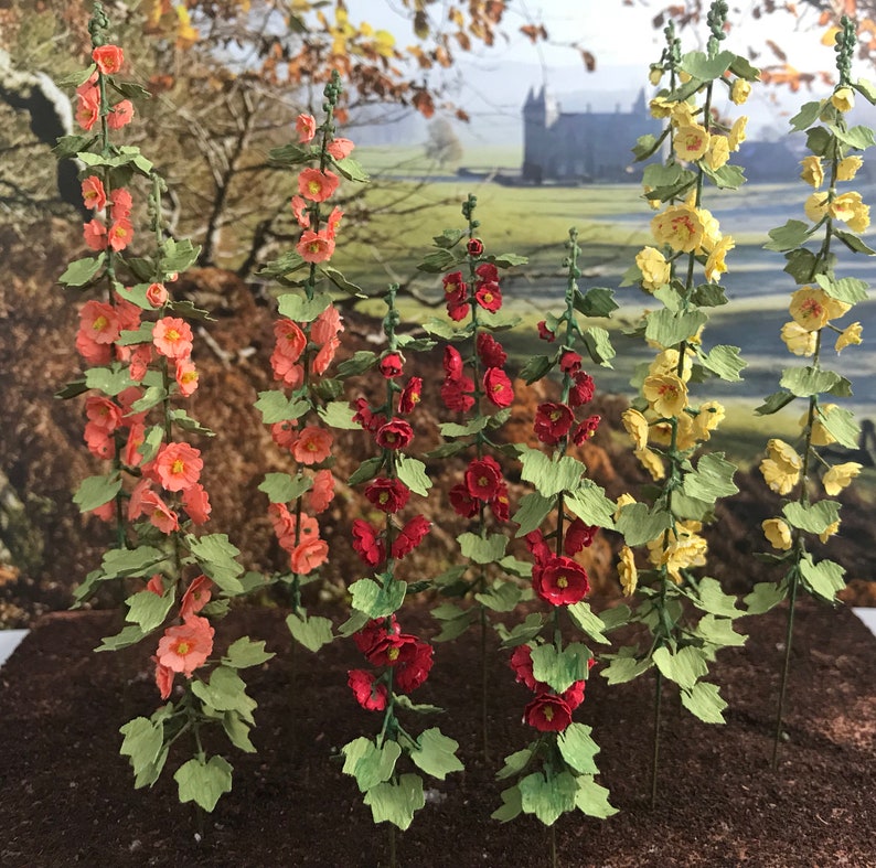 Hollyhock Miniature 1:12 Scale - Etsy