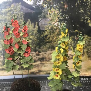 Hollyhock - Miniature 1:12 Scale - Etsy