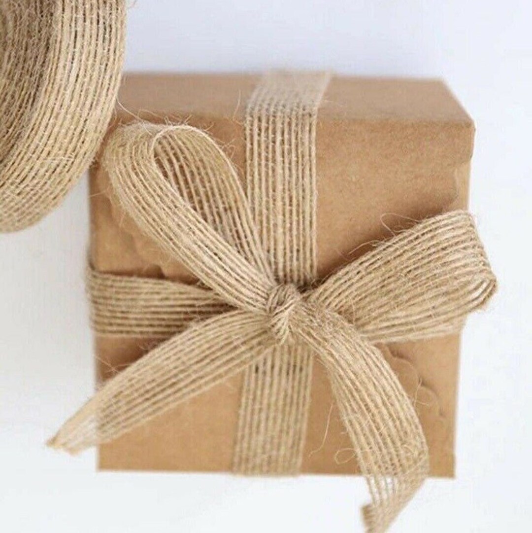 Jute Hessian Ribbon 10mm Eco Friendly Natural Vintage Weddings Crafts ...