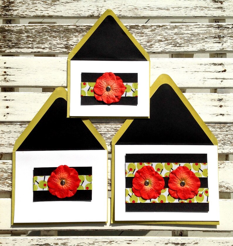 Olive Printed Grosgrain Ribbon Preppy Inspired Colorful Handmade Note ...