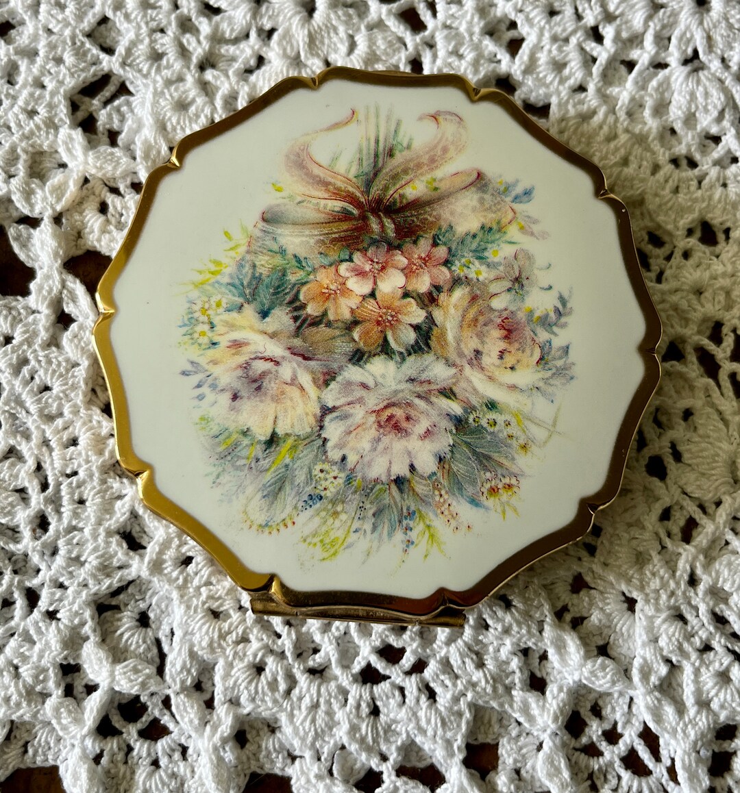 Vintage Stratton Mirrored Compact Made in England - Etsy