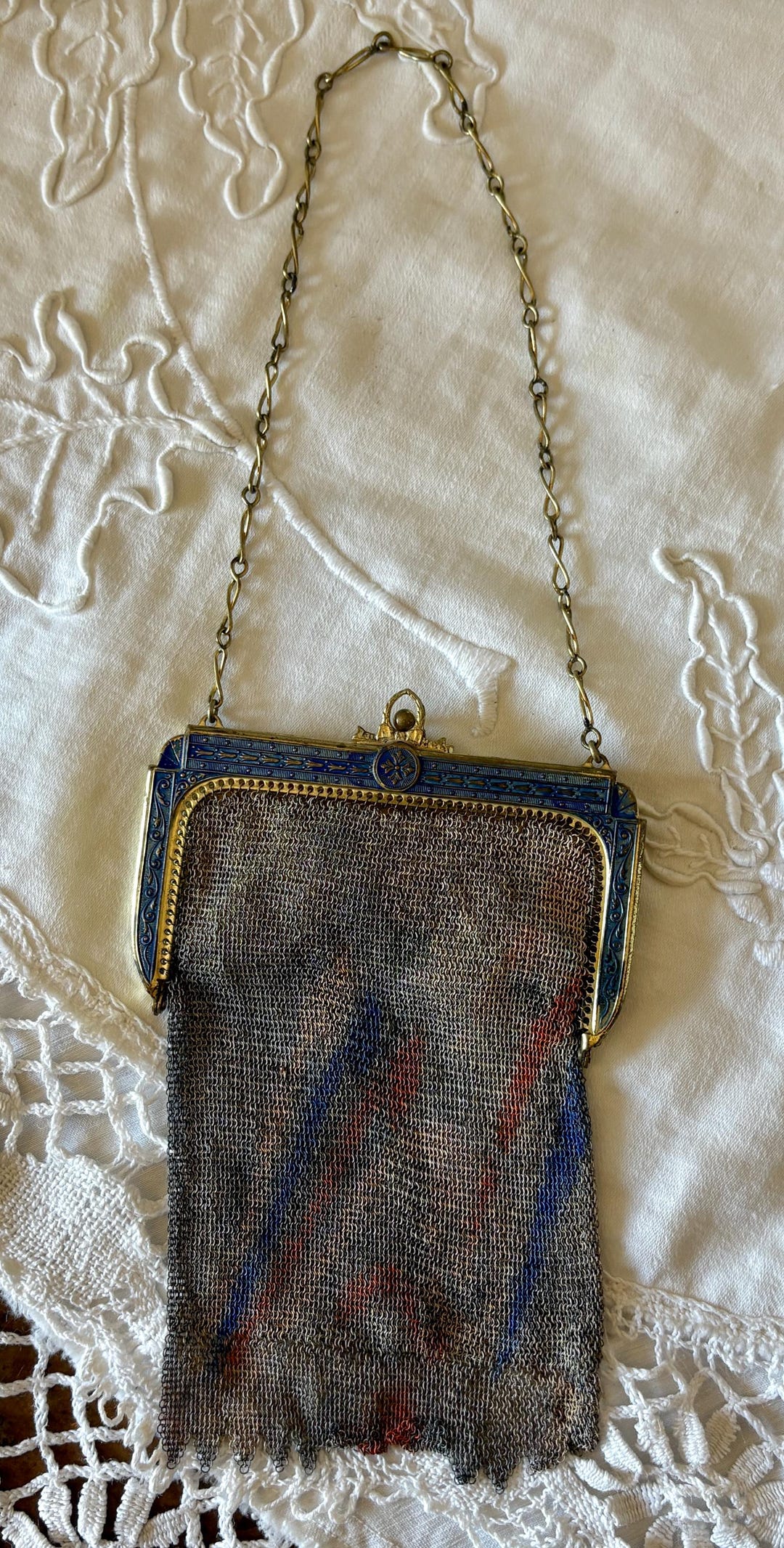 Antique Small Whiting Davis Art Deco Mesh Purse - Etsy