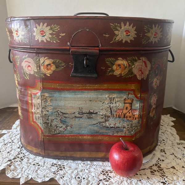 Victorian Hat Box - Etsy