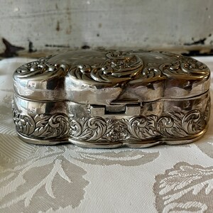 Vintage the San Francisco Music Box Co. Heart Silverplate Jewelry and ...