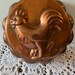 Vintage Large Rooster Copper Round Mold - Etsy