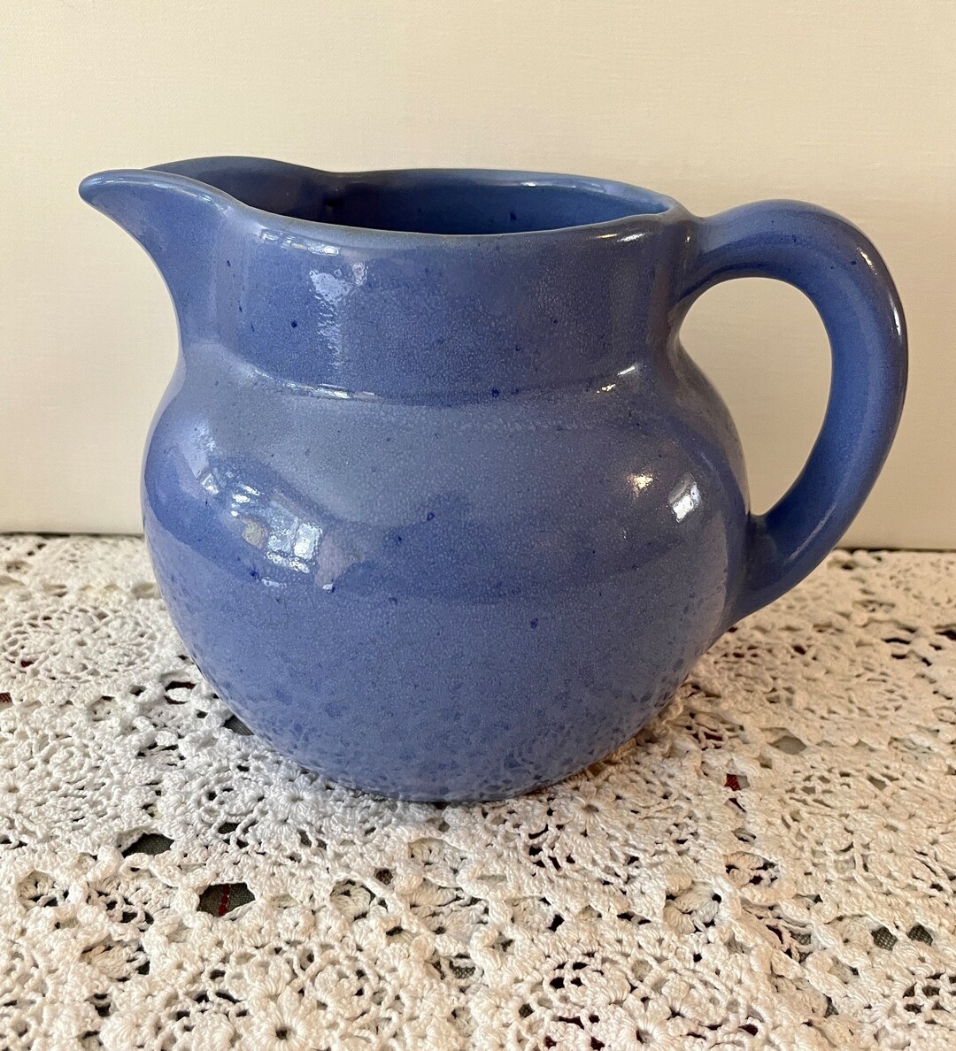 Vintage Bybee Cornflower Blue Stoneware Large Handled Jug - Etsy