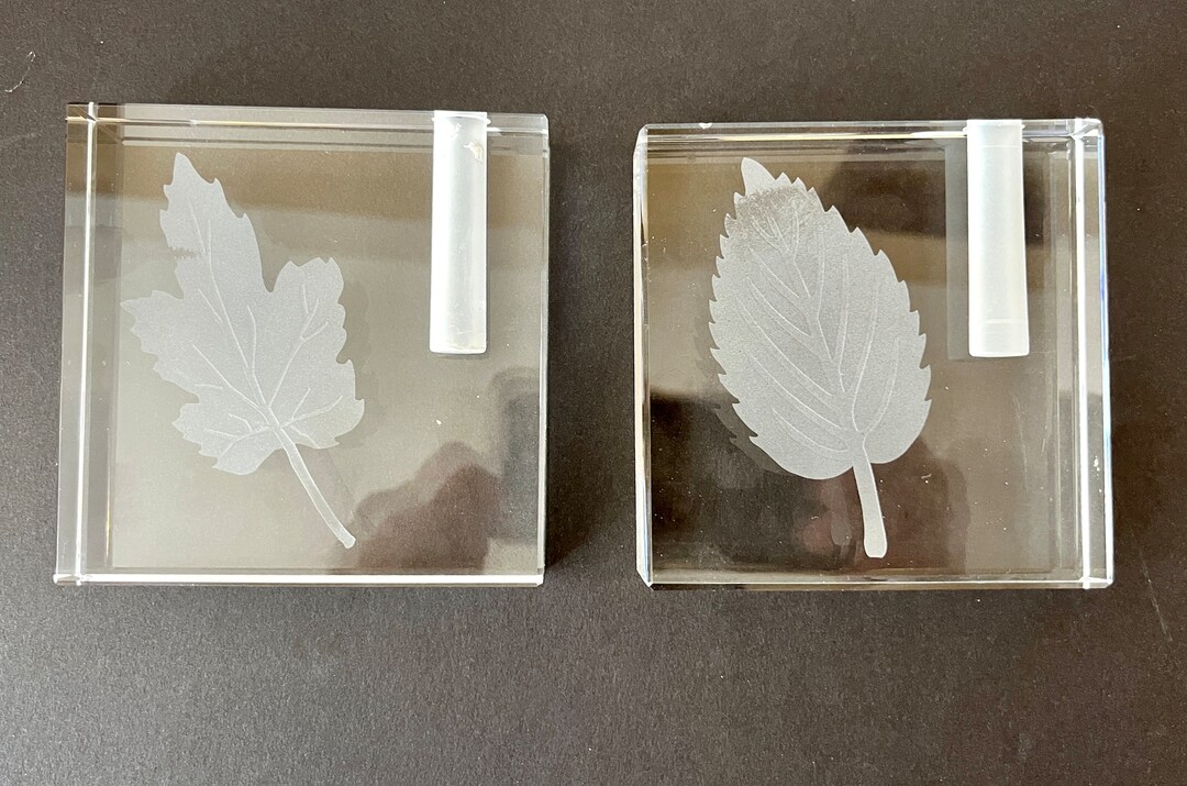 Vintage Mid-century Modernist Design Cut Glass Single Flower Holder - Etsy