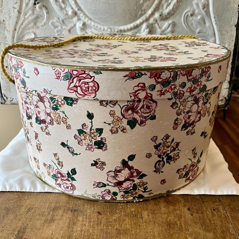Victorian Hat Box - Etsy