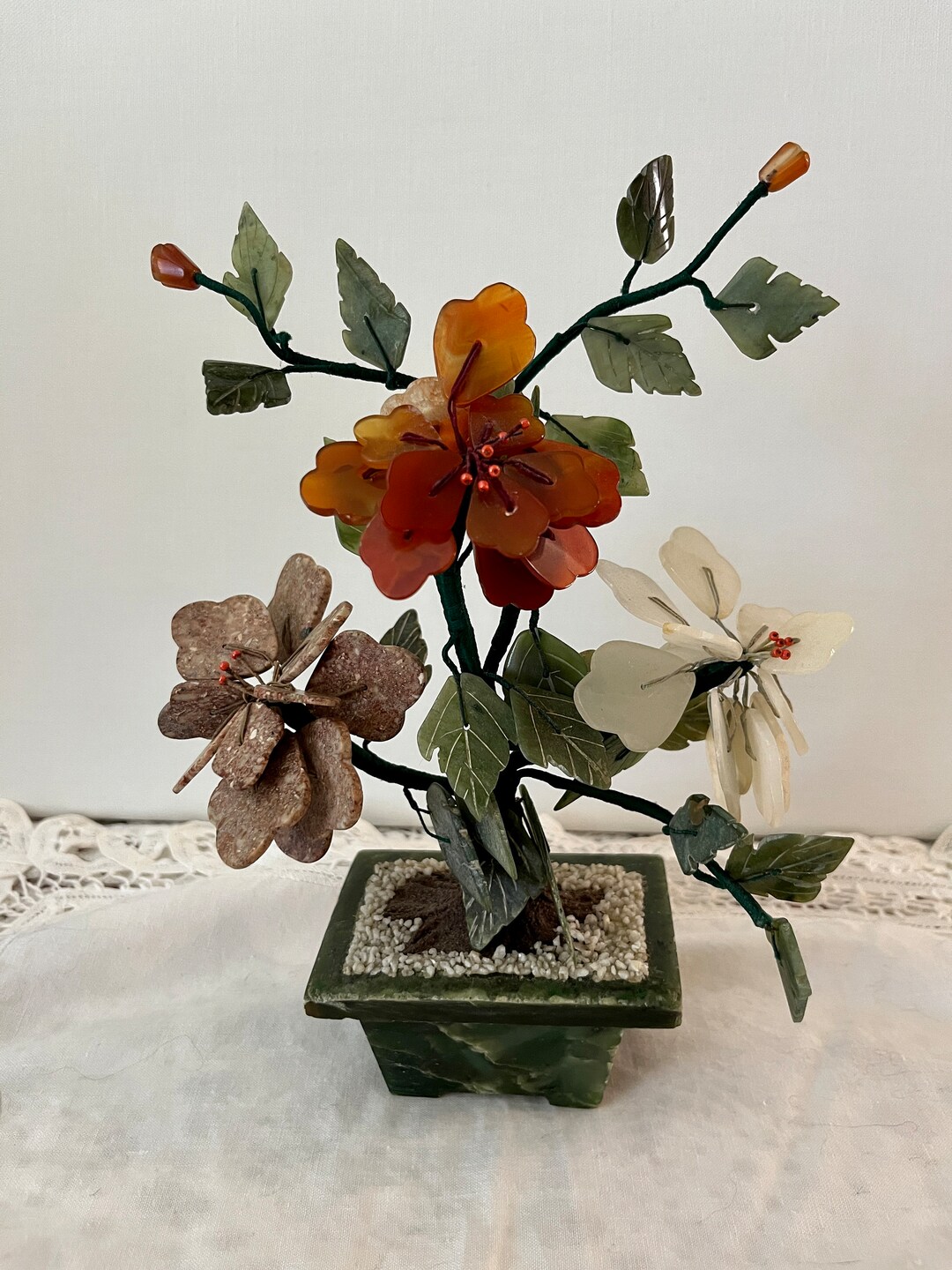 Vintage/antique Jade Tree Sculpture - Etsy