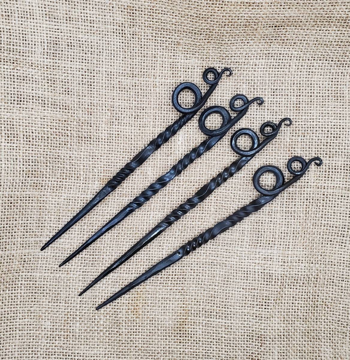 Metal Hair Stick Ancient Roman Style Hand Forged Steel Hair | Etsy