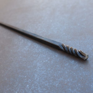 Arcane Hair Stick, Forged Iron Hair Spike - Etsy