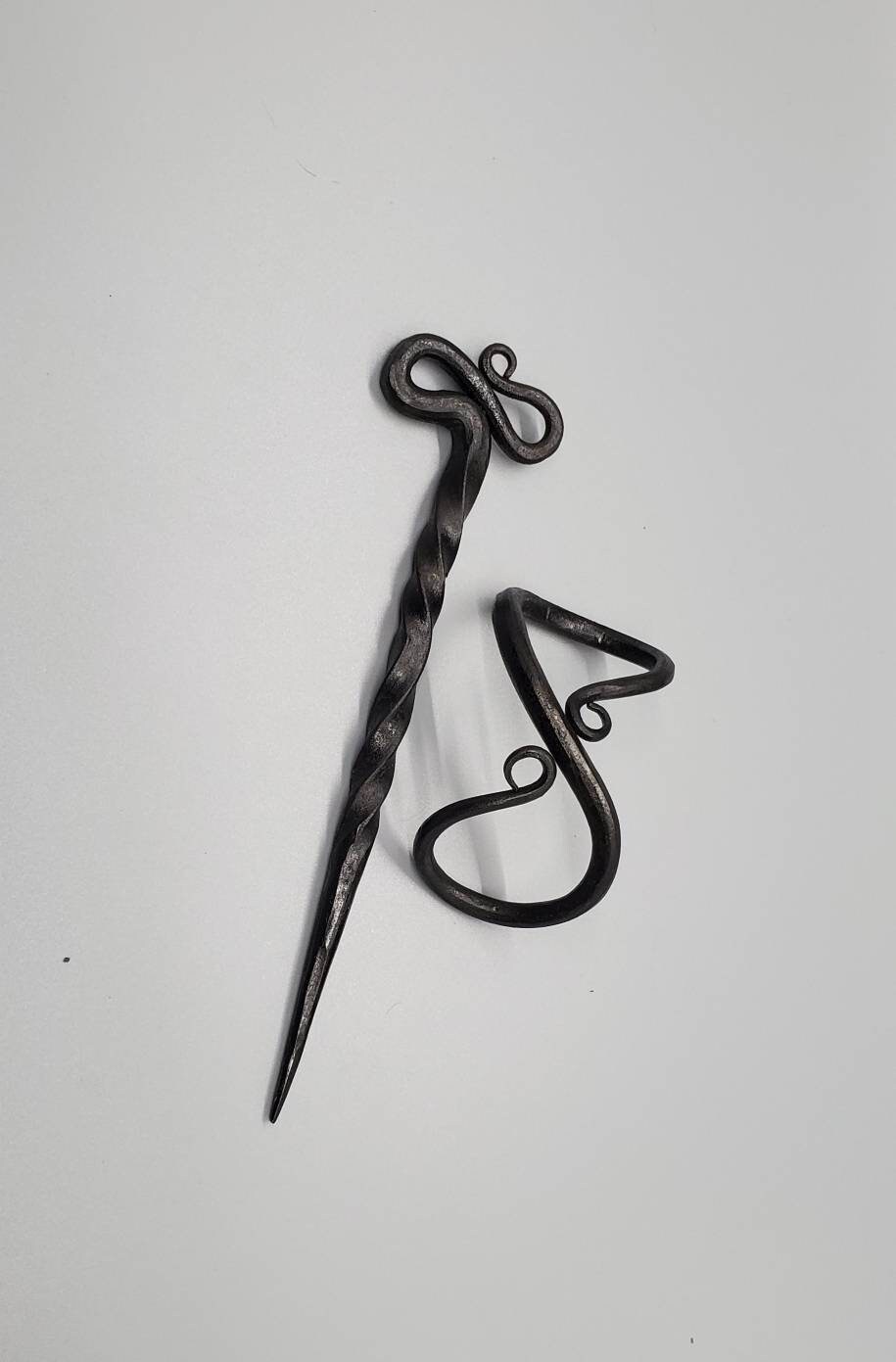 Viking Hair Pin Set Hand Forged Celtic | Etsy