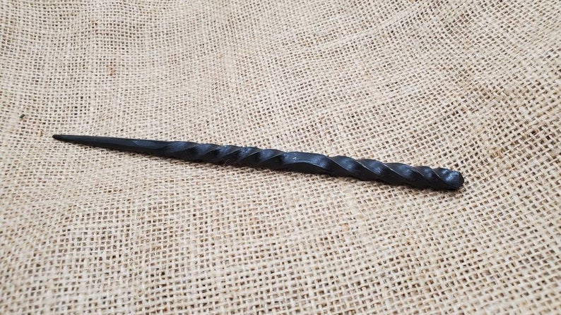 Metal Hair Stick. Double Twist Hand Forged - Etsy