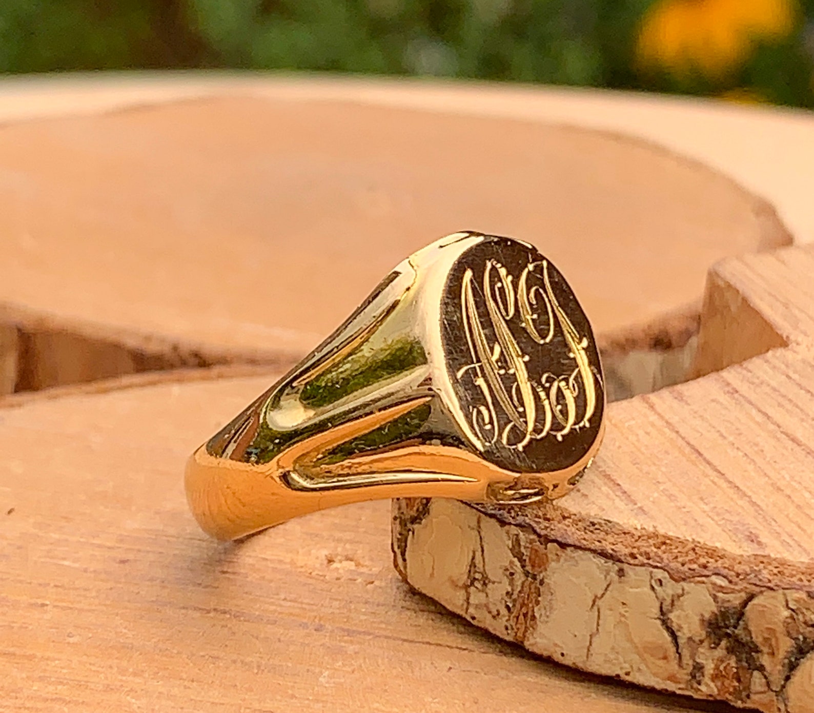 Gold Signet Ring. Antique Heavy Big Size 100 Year Old 18K - Etsy UK