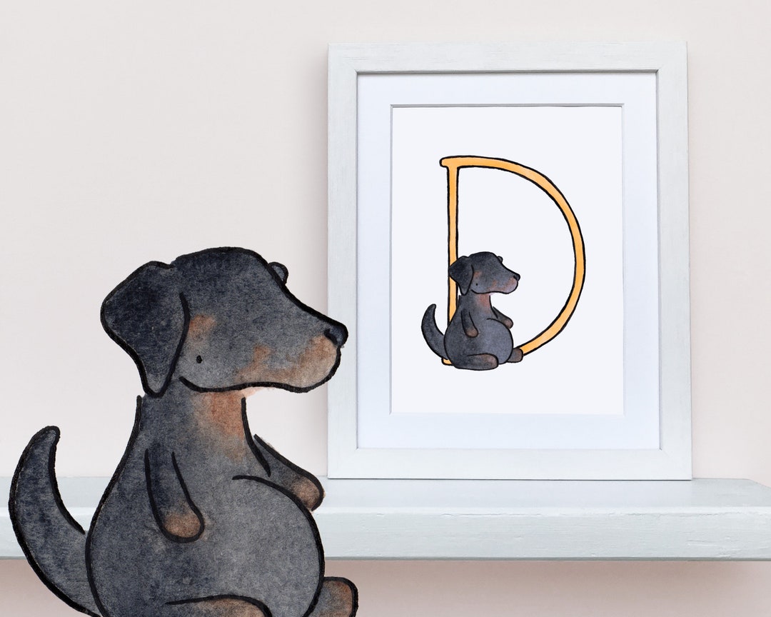 Animal Alphabet D is For... Alphabet Nursery Art, Kids Illustration ...