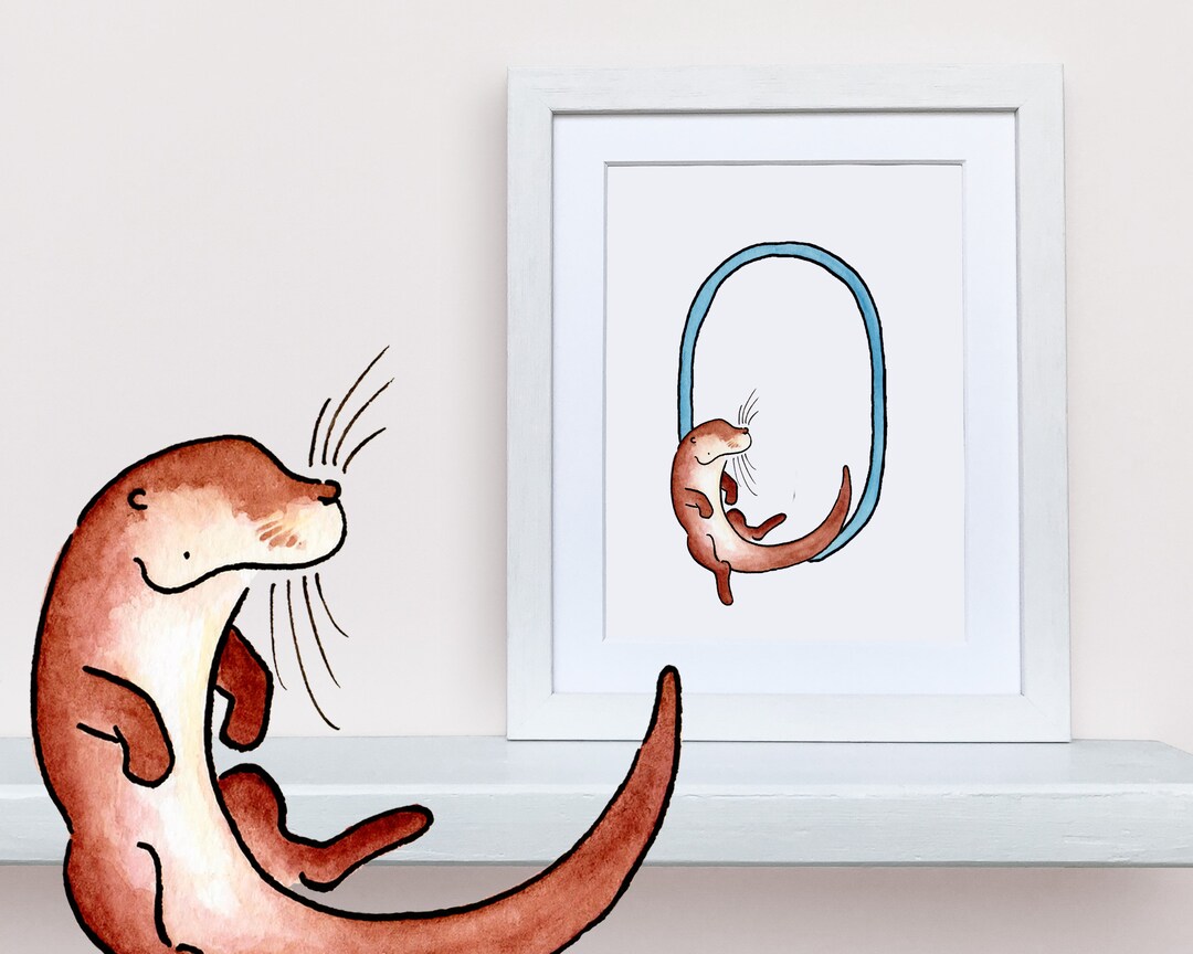Alphabet Animals O is For... Alphabet Nursery Art, Kids Illustration ...