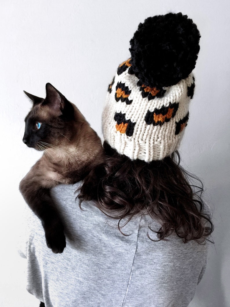 Leopard Cheetah Animal Print Hat Toque Beanie// ROAN BEANIE | Etsy