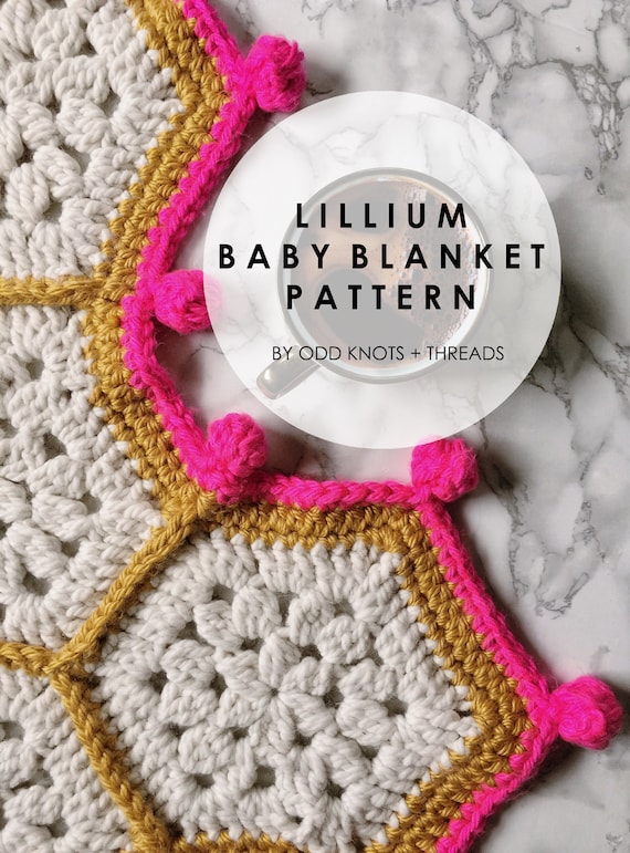 Hexi Hexagon Shape Wool Crochet Motif Baby Blanket Pattern// | Etsy