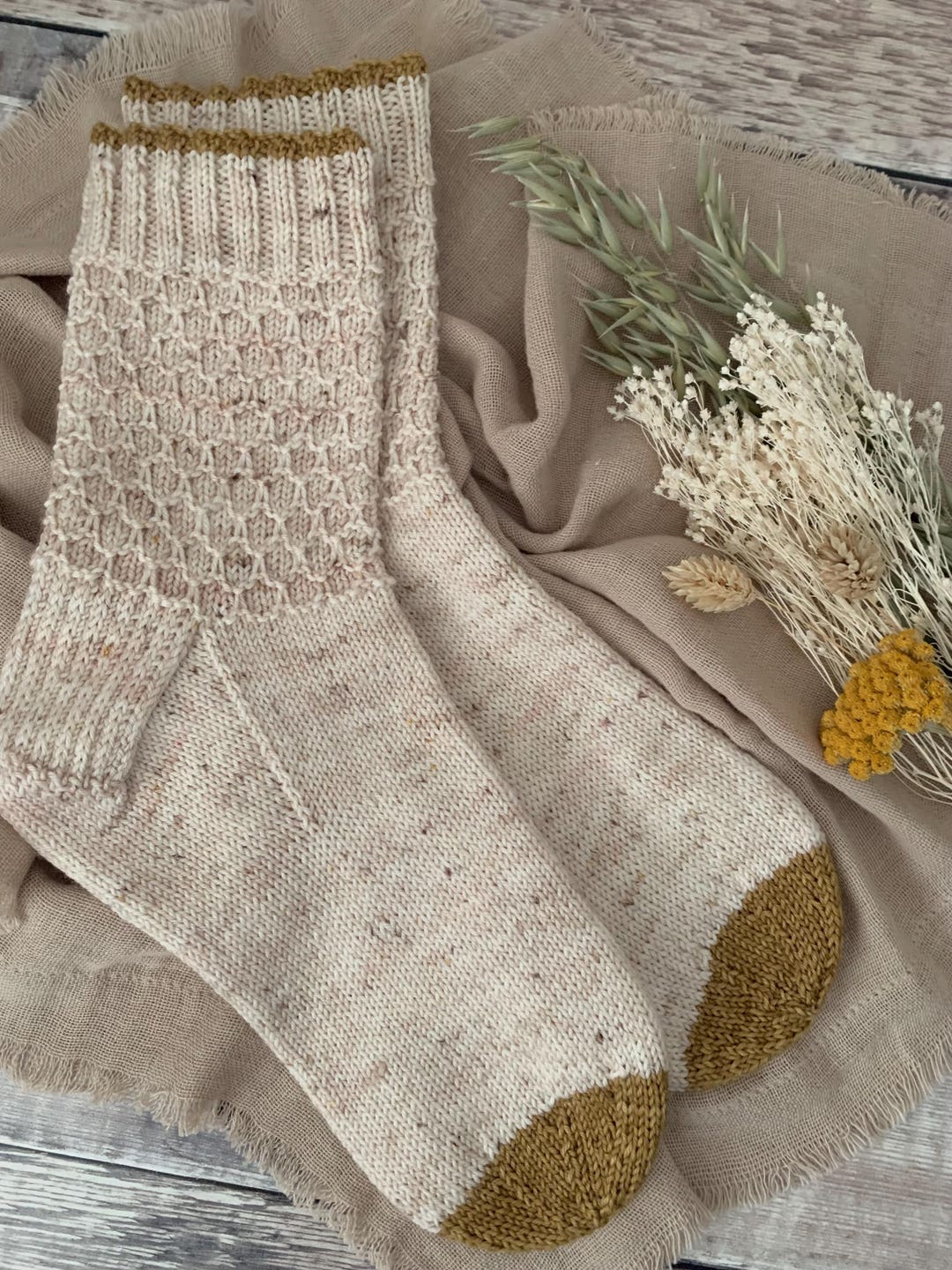 KNITTING PATTERN the Frothy Coffee Socks Pattern, Sock Pattern, Knitted ...