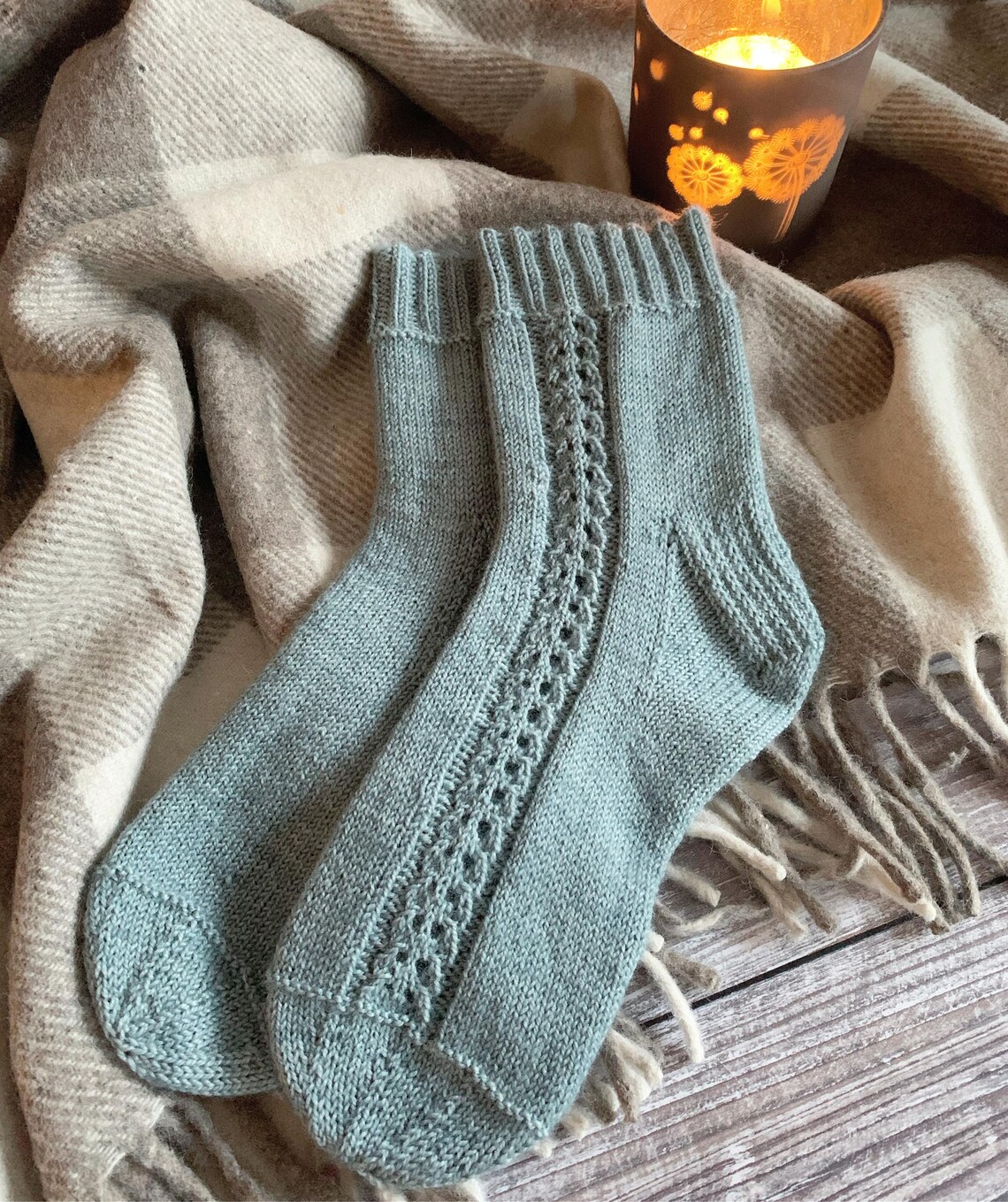 KNITTING PATTERN Morning Frost Socks Pattern, Sock Pattern, Knitted Sock, Cuff Down Sock Pattern ...