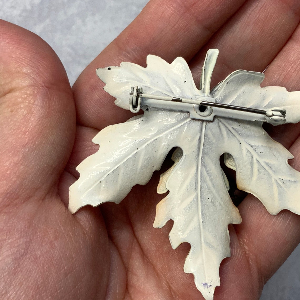 Layered Enamel Fall Maple Leaf Brooch - Etsy