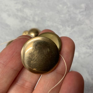 Satin and Gold Colored Metal and Plastic Buttons - Etsy